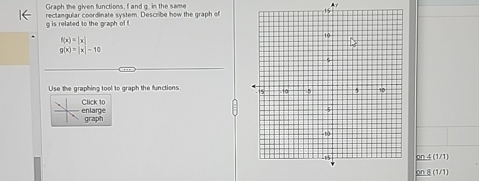 Solved Graph the given functions, f ﻿and g, ﻿in the same | Chegg.com