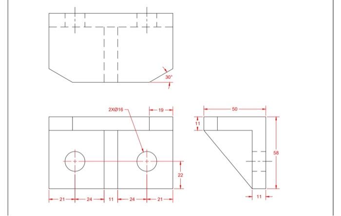 Solved this is the ortho drawing can you make it iso drawing | Chegg.com