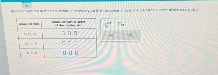 Solved Re-order each list in the table below, if necessary, | Chegg.com