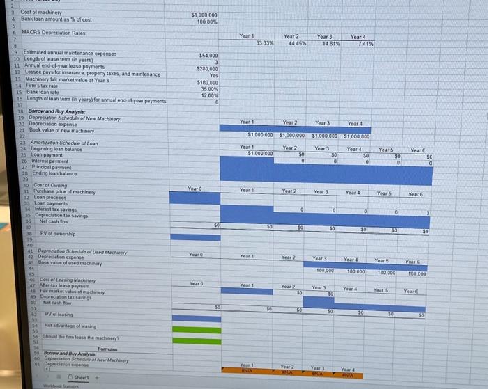 Solved Excel Online Structured Activity: Lease versus Buy | Chegg.com