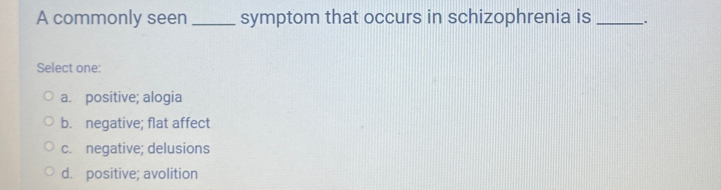 Solved A commonly seen ﻿symptom that occurs in | Chegg.com