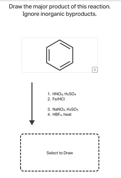 Solved Draw the major product of this reaction. Ignore | Chegg.com