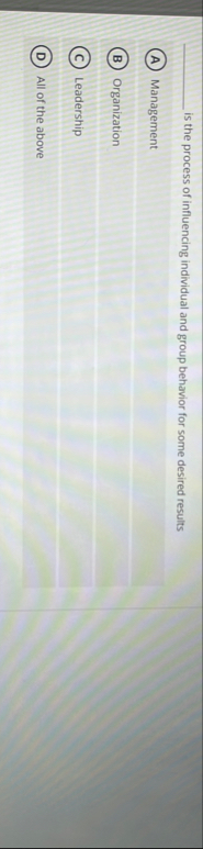 Solved q, ﻿is the process of influencing individual and | Chegg.com