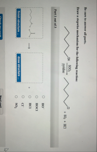 Be sure to answer all parts.Draw a stepwise mechanism | Chegg.com
