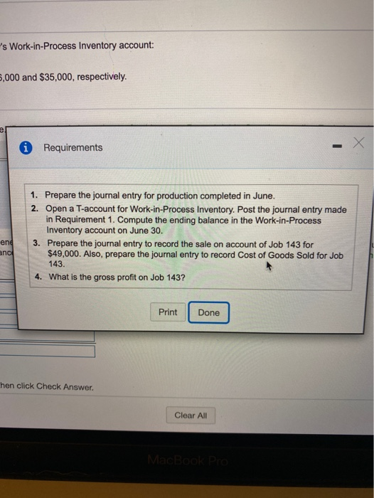 Solved 's Work-in-Process Inventory account: 5,000 and | Chegg.com
