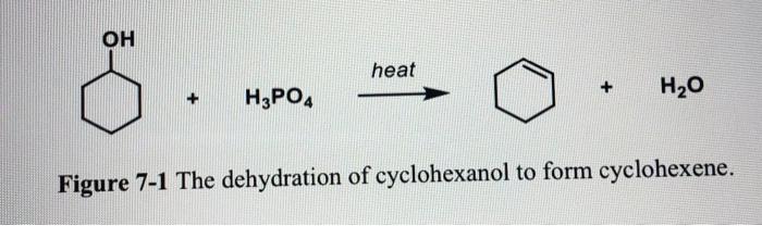 Solved +H3PO4 heat +H2O Figure 7-1 The dehydration of | Chegg.com