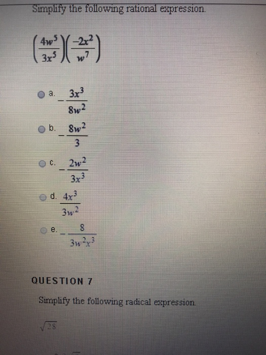 Solved QUESTION 2 Evaluate the expression for x = -2, y = 3, | Chegg.com