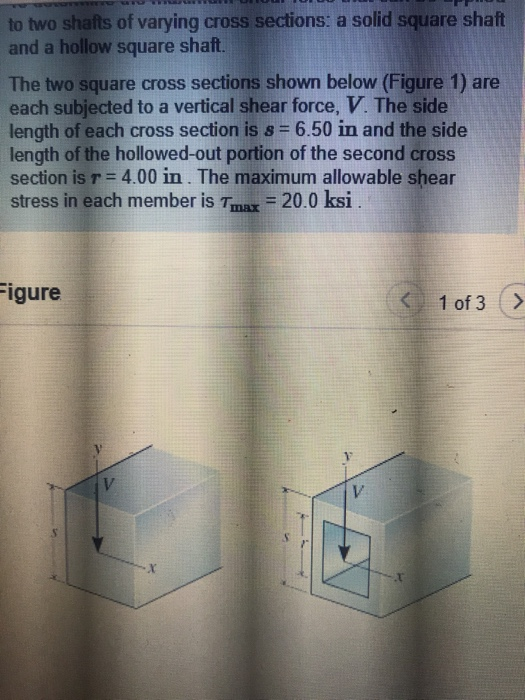 Solved to two shafts of varying cross sections: a solid | Chegg.com