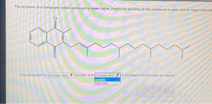 Solved The structure of a biologically active compound is | Chegg.com