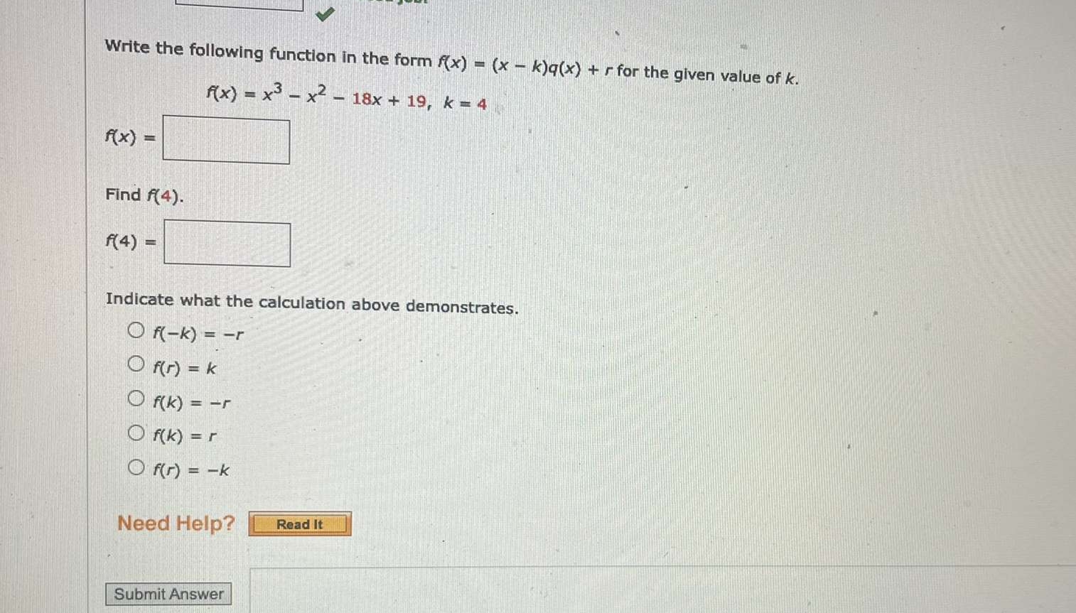 Solved Write the following function in the form | Chegg.com