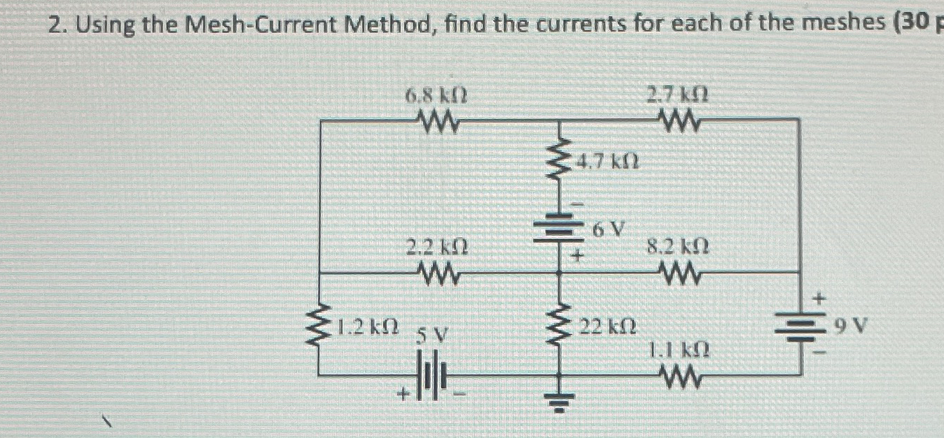 Solved Using the Mesh-Current Method, find the currents for | Chegg.com