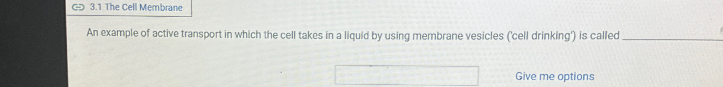 Solved harr 3.1 ﻿The Cell MembraneAn example of active | Chegg.com