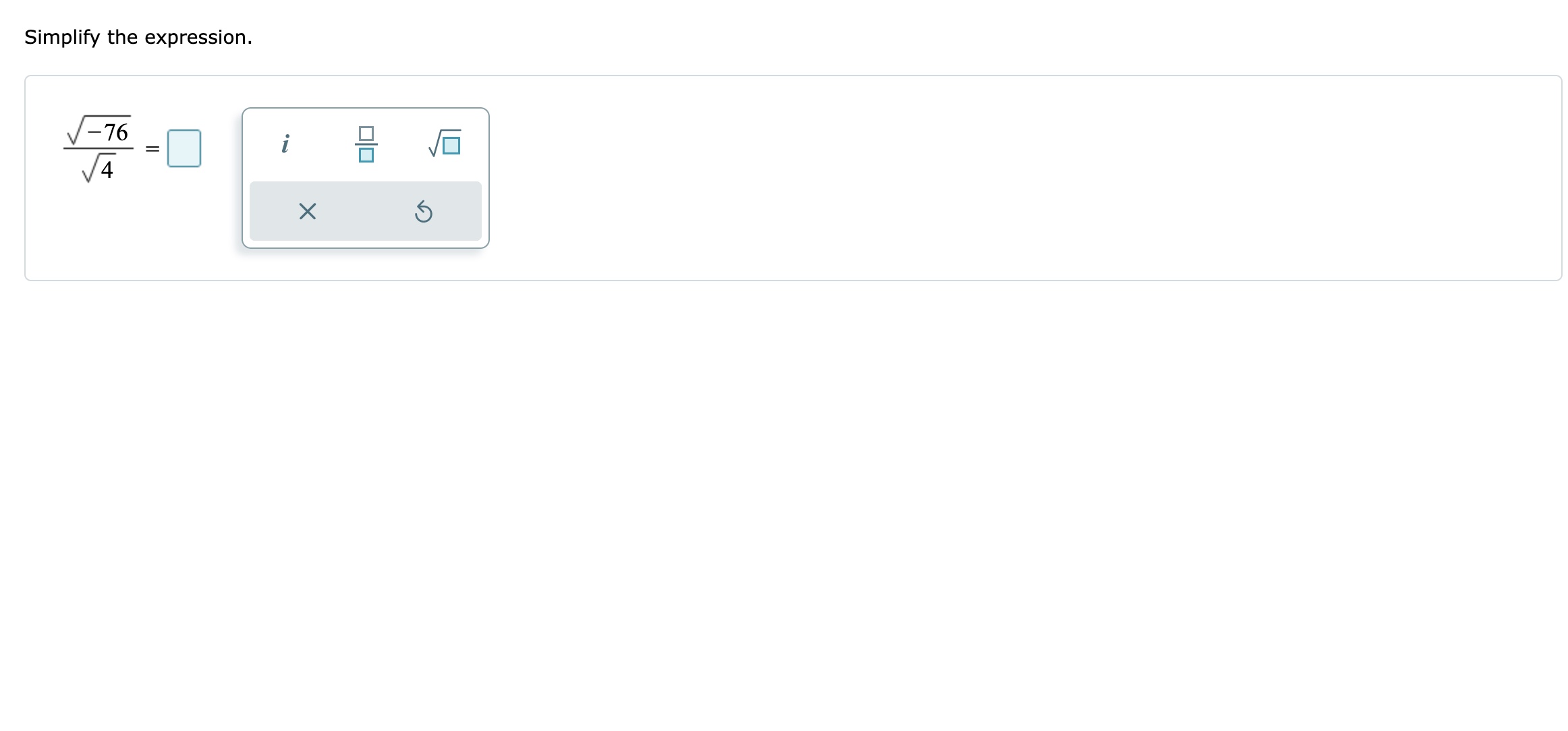 Solved Simplify the expression.-76242= | Chegg.com