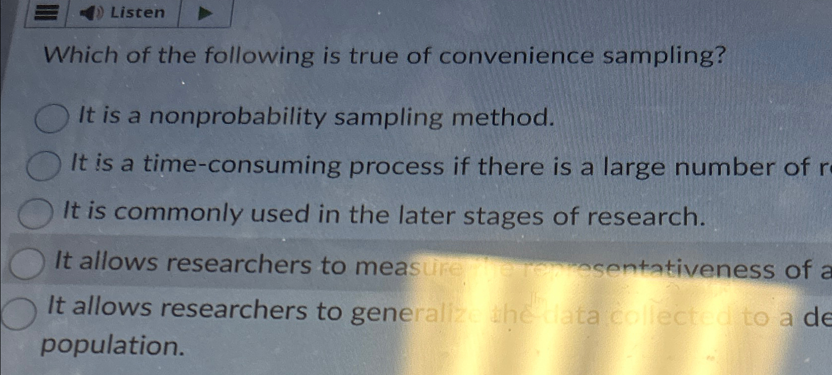 Solved Which of the following is true of convenience | Chegg.com