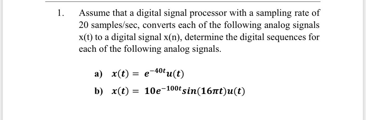 Solved Assume that a digital signal processor with a | Chegg.com