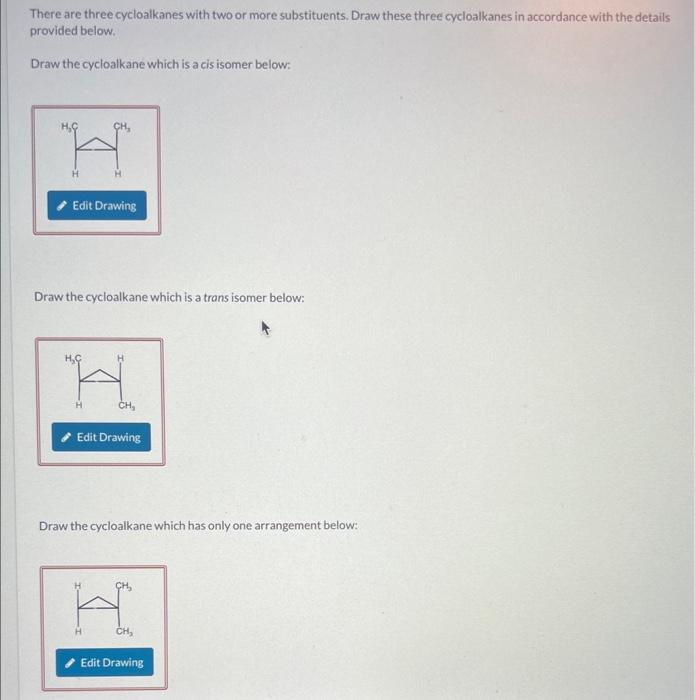 Solved i need help drawing the structures for these. i | Chegg.com