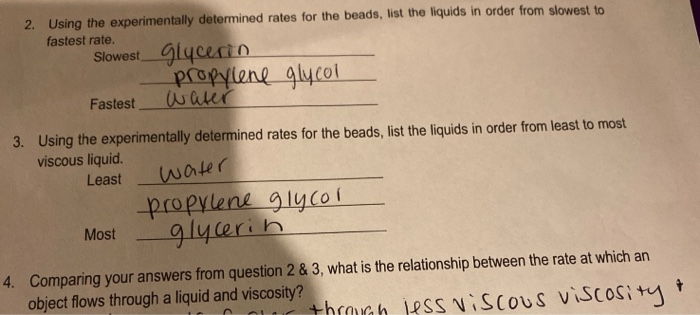 2. Using the experimentally determined rates for the | Chegg.com