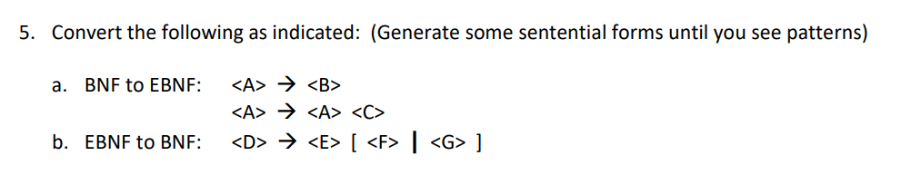 Solved Convert the following as indicated: (Generate some | Chegg.com