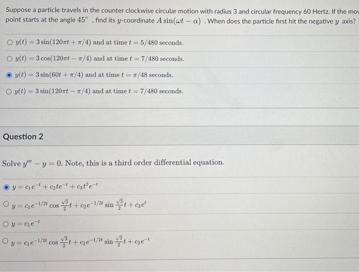 Solved Suppose a particle travels in the counter clockwise | Chegg.com