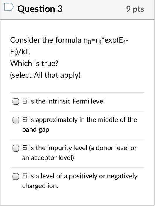 Solved Question 1 9 pts Consider the charge neutrality | Chegg.com