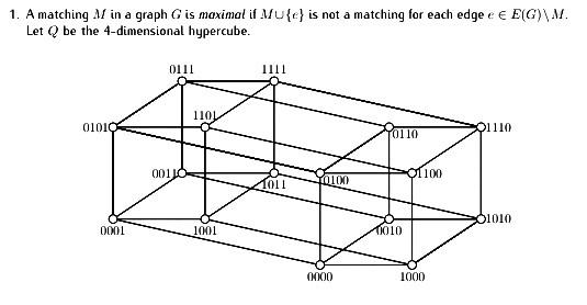 (a) Draw a maximal matching M in Q with exactly 6 | Chegg.com