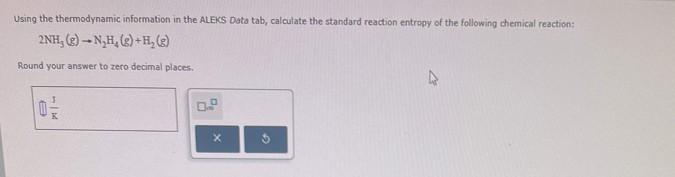 Solved Using the thermodynamic information in the ALEKS Data | Chegg.com