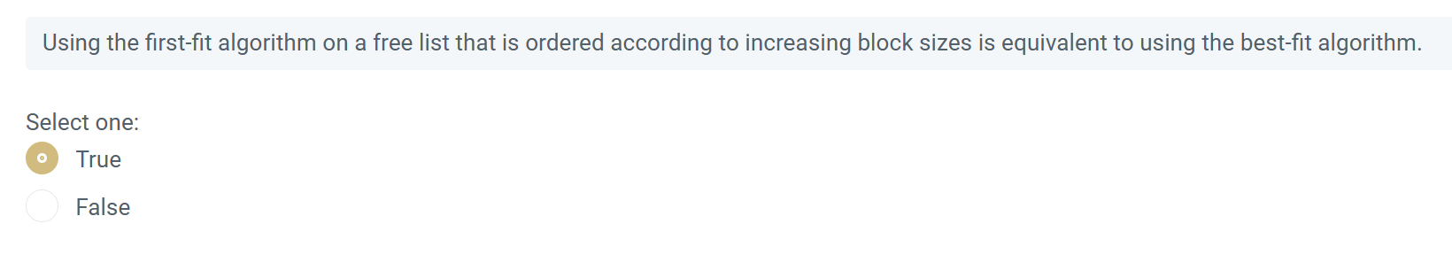 Solved Using The First Fit Algorithm On A Free List That Is