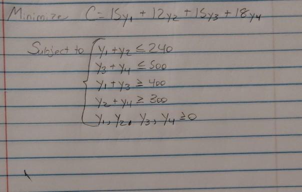 Solved transpose and convert to Maximization problem then | Chegg.com