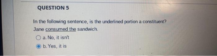 In the following sentence, is the underlined portion | Chegg.com