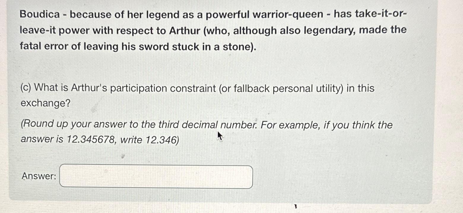 Solved Boudica - ﻿because of her legend as a powerful | Chegg.com