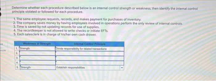 Solved Determine whether each procedure described below is | Chegg.com