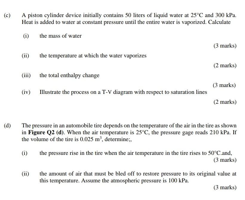 Solved (a) Illustrates the constant pressure lines on T-v | Chegg.com
