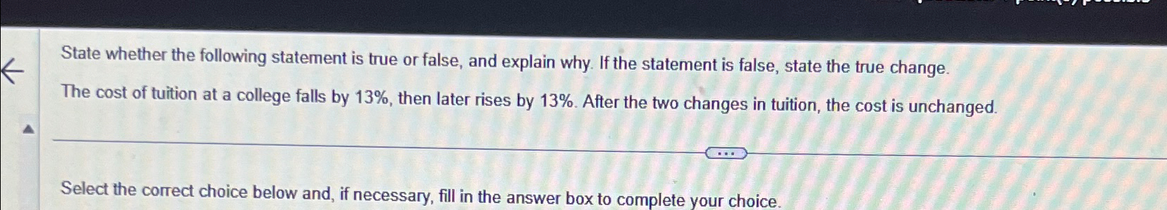 Solved State whether the following statement is true or | Chegg.com