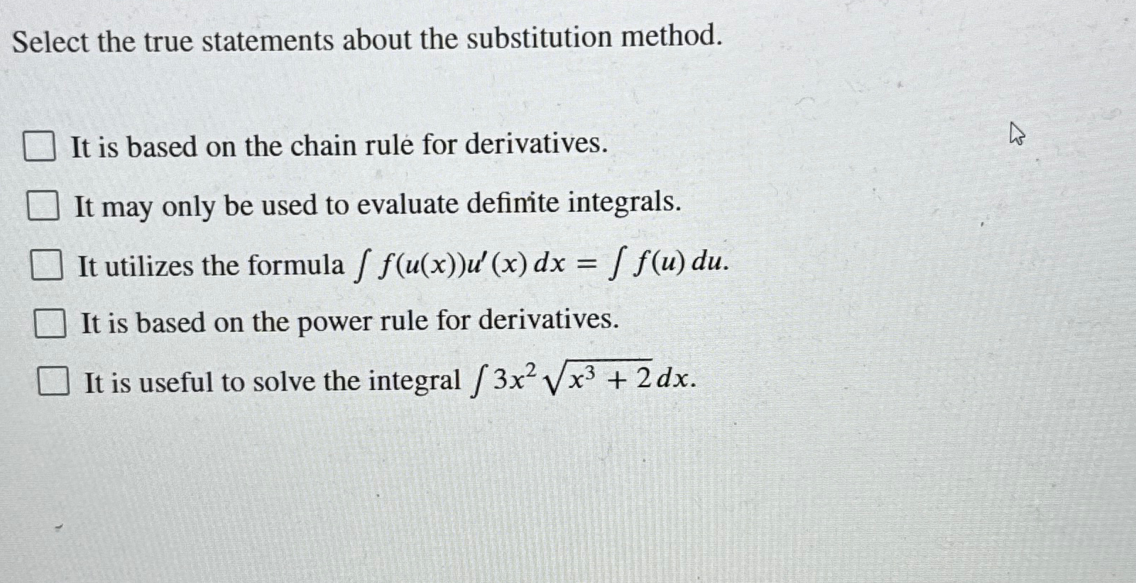 Solved Select the true statements about the substitution | Chegg.com