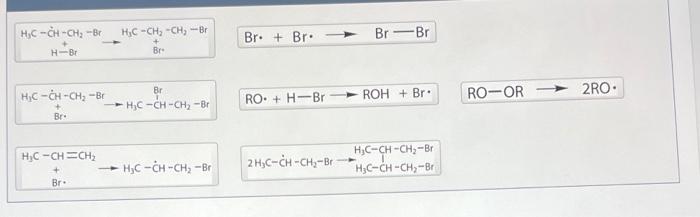 Solved For a radical addition reaction involving HBr and | Chegg.com