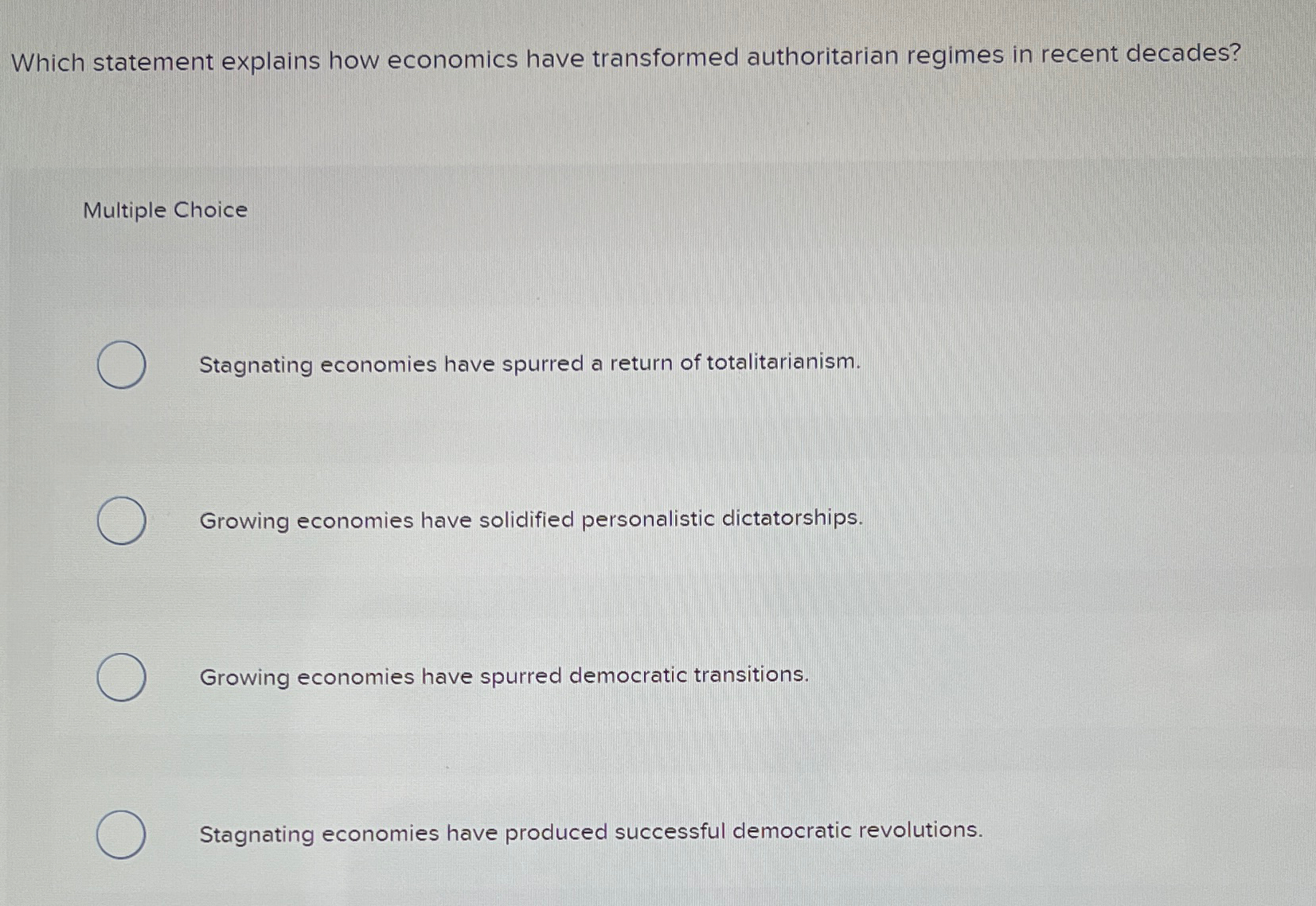 Solved Which statement explains how economics have | Chegg.com