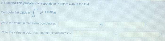 Solved (15 points) This problem corresponds to Problem 4.46 | Chegg.com
