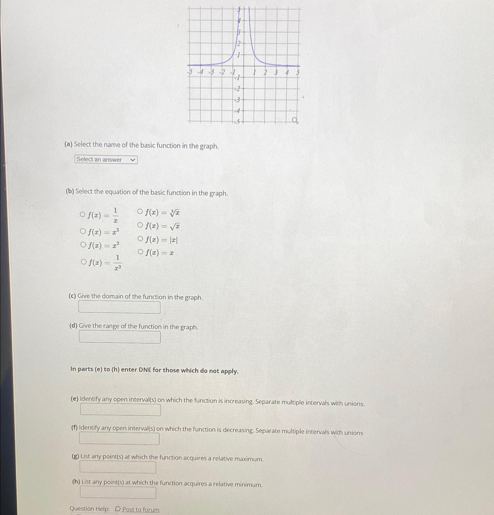 Solved (a) ﻿Select the name of the basic function in the | Chegg.com