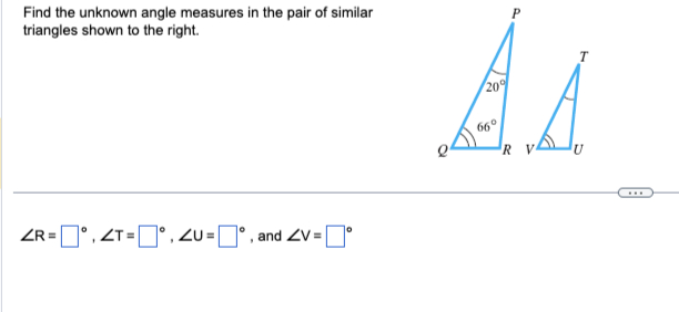 Solved Find the unknown angle measures in the pair of | Chegg.com