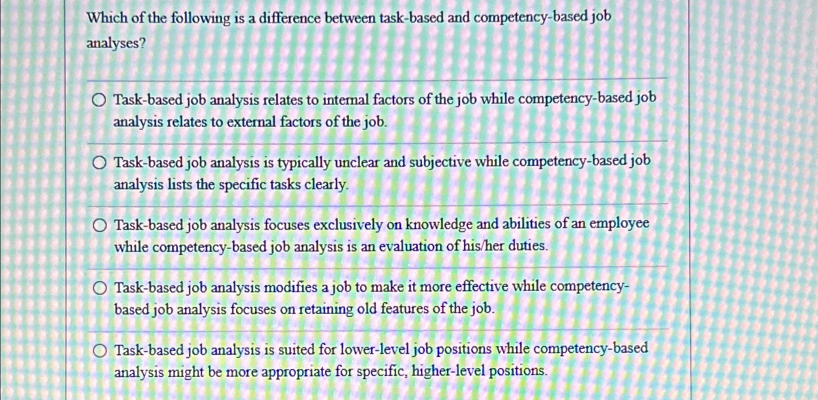 Solved Which of the following is a difference between | Chegg.com