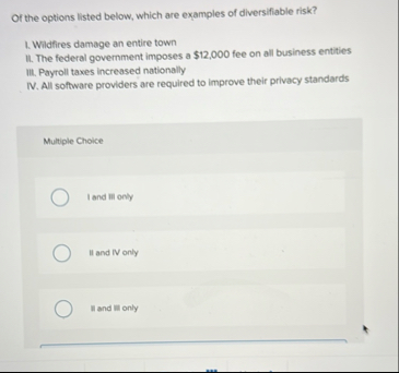 Solved Of the options listed below, which are examples of | Chegg.com