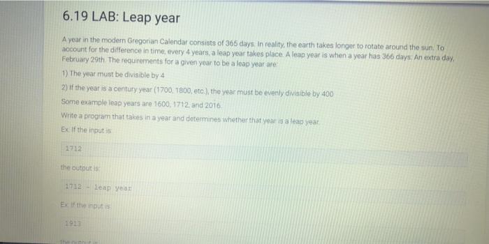 Solved A year in the modem Gregorian Calendar consists of | Chegg.com