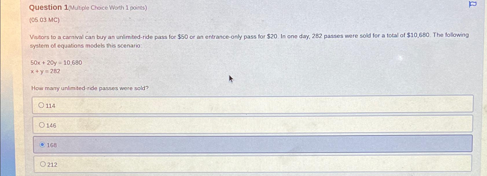 Solved Question 1 (Multiple Choice Worth 1 | Chegg.com