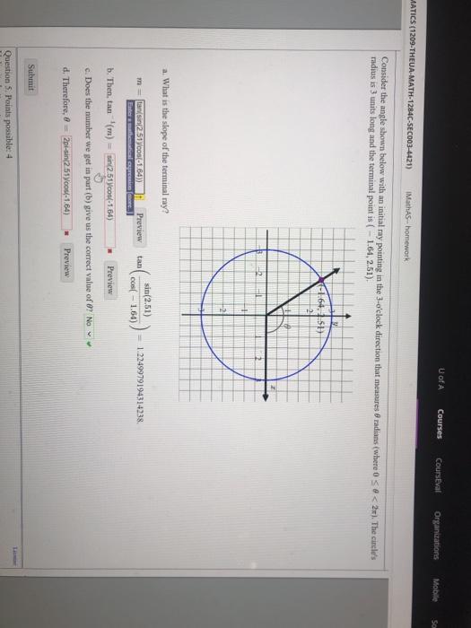Solved U of A Courses Courseval Organizations Mobile So | Chegg.com