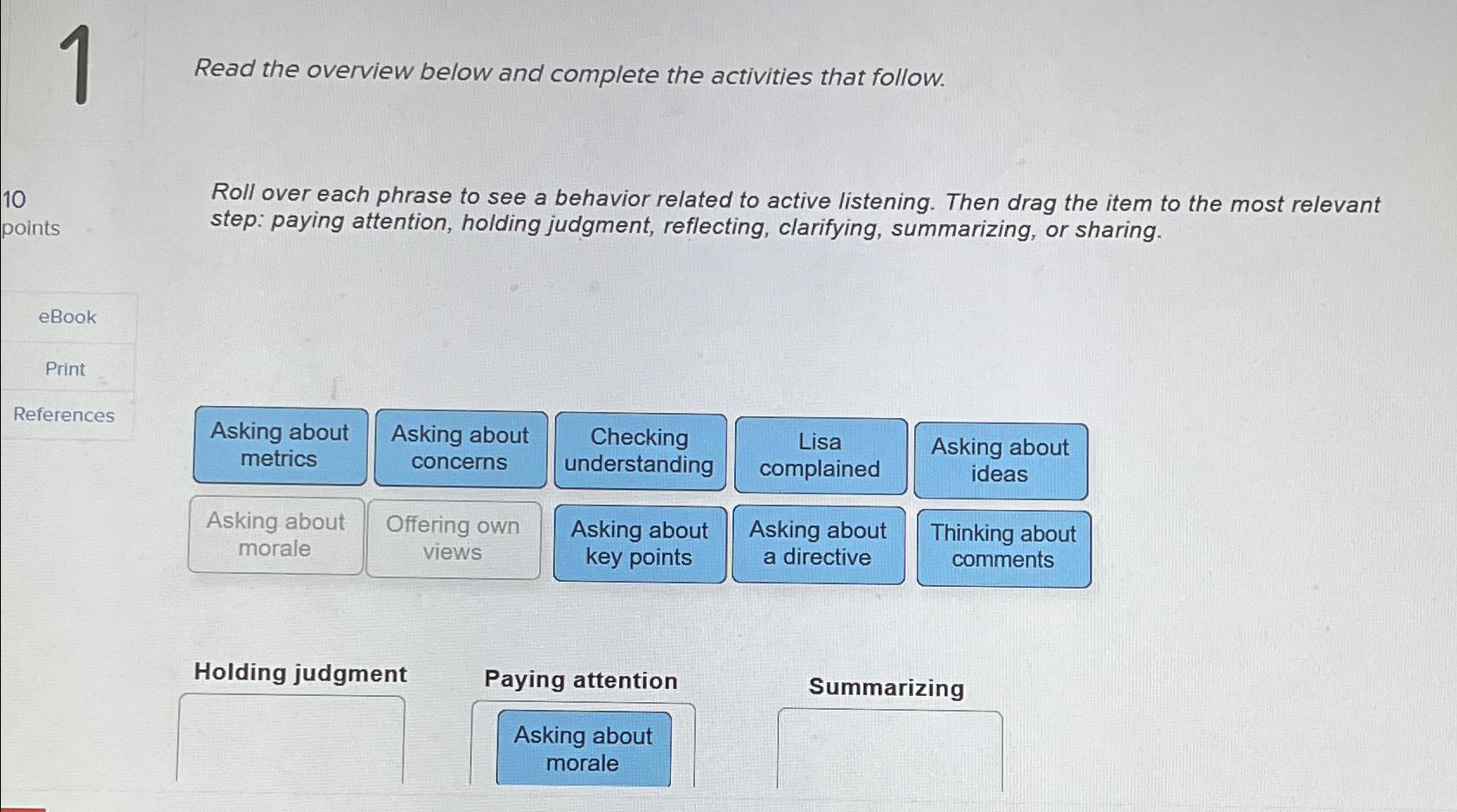 Solved 1Read the overview below and complete the activities | Chegg.com