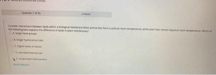 Solved une cure we uncoon Question 1 of 56 2 Points Consider | Chegg.com