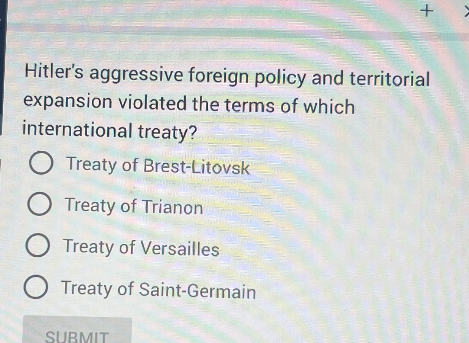 Solved Hitler's aggressive foreign policy and territorial | Chegg.com