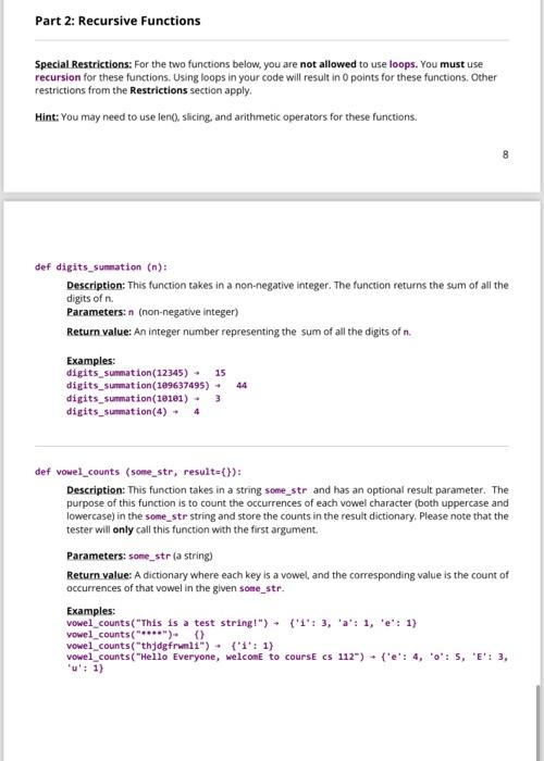 Solved using the restrictions provide python code for the 5 | Chegg.com