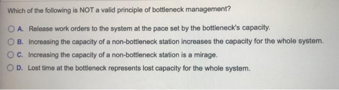 Solved Which of the following is NOT a valid principle of | Chegg.com