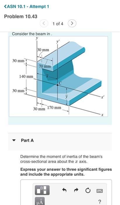 Solved Consider the heam in Part A Determine the moment of | Chegg.com